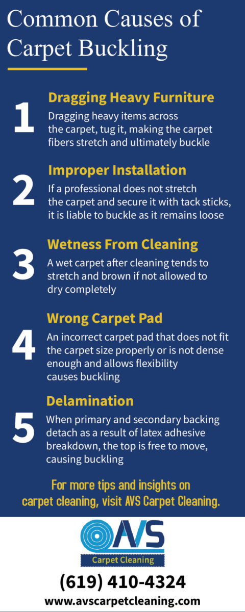 What Are The Common Causes Of Carpet Buckling?